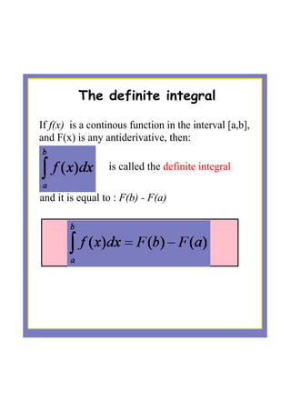 Ib maths sl definite integrals | PDF | Physics | Science