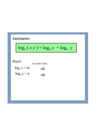 Ib maths sl logarithms laws | PDF