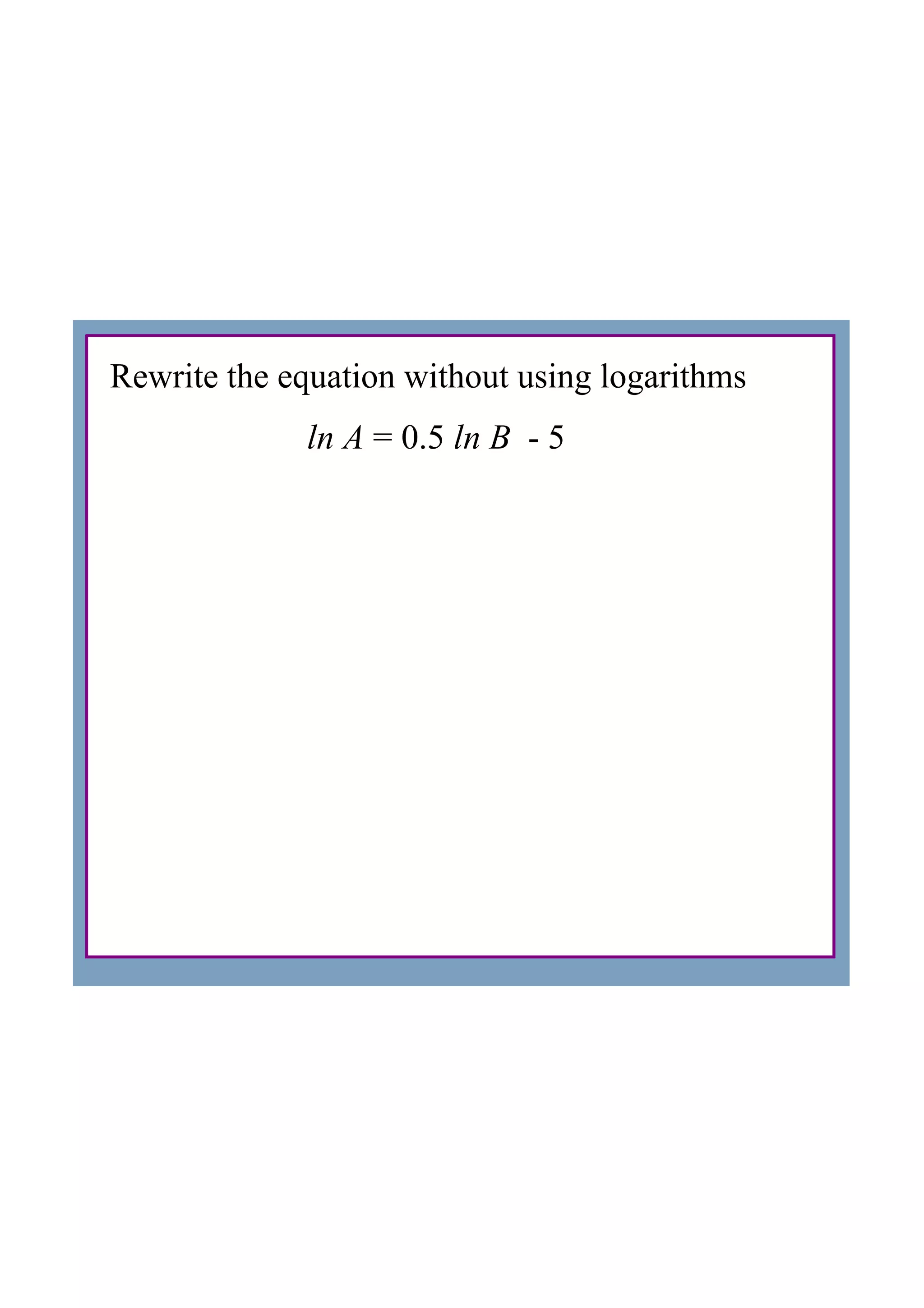 Ib maths sl log change of base | PDF