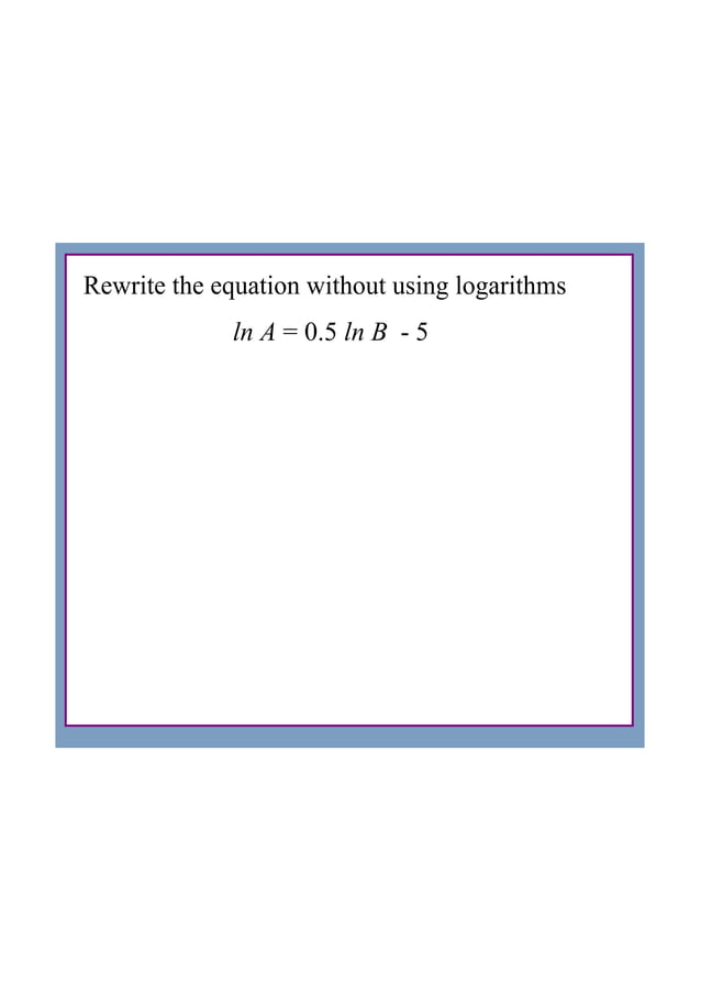 Ib maths sl log change of base | PDF