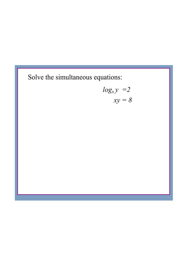 Ib maths sl log change of base | PDF