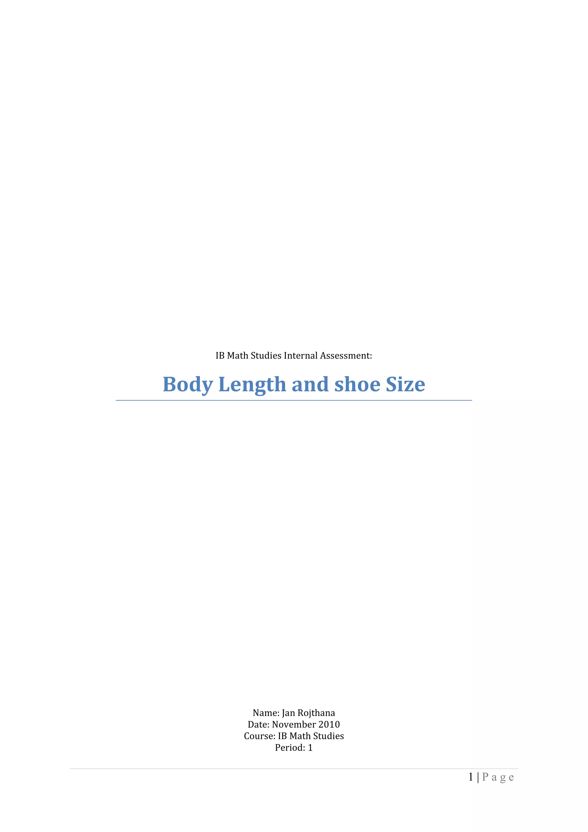 Math Internal Assessment | DOCX