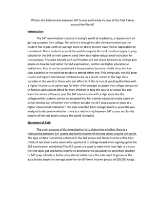 IB Math Studies IA | DOCX