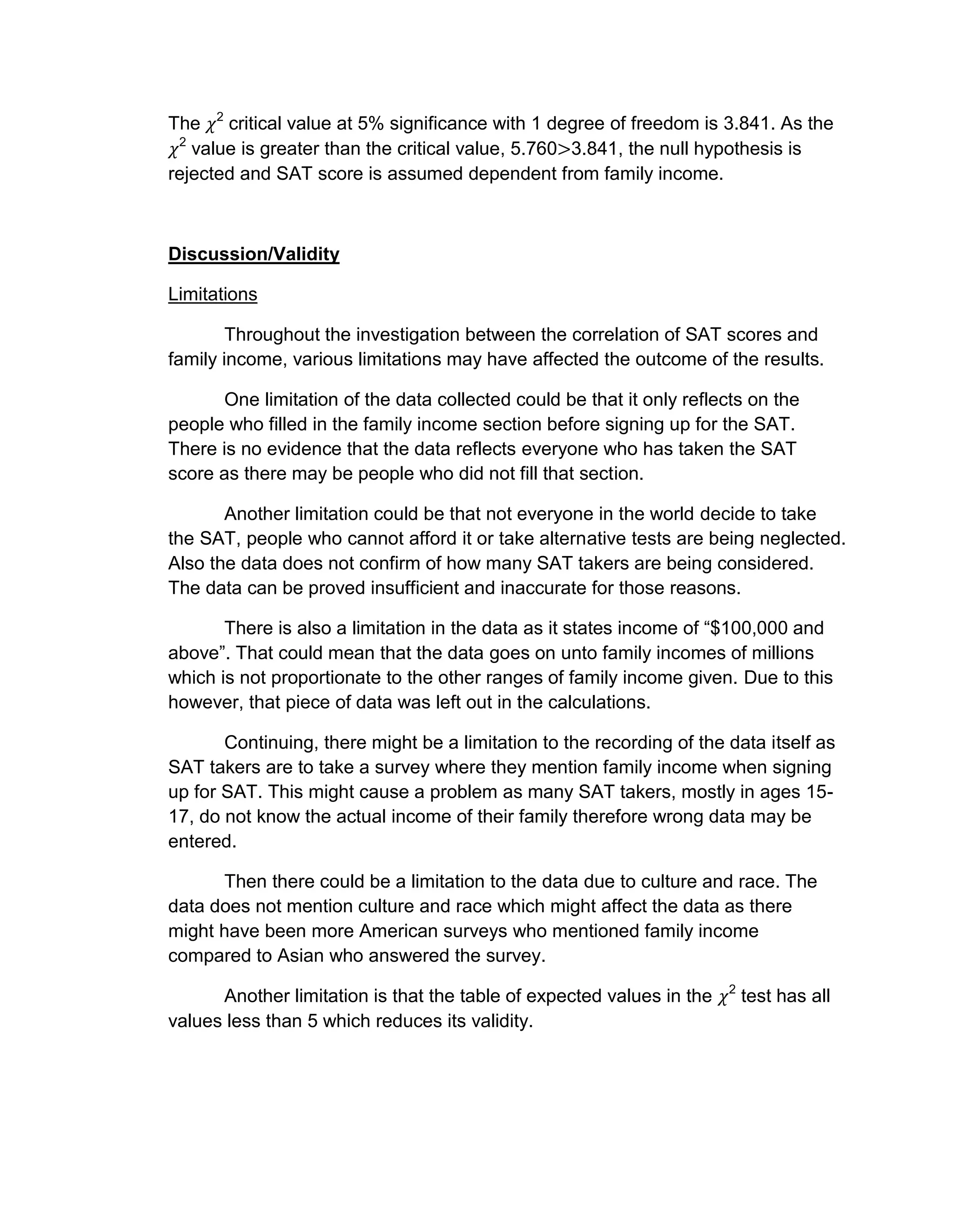 Ib math studies internal assessment final draft | PDF