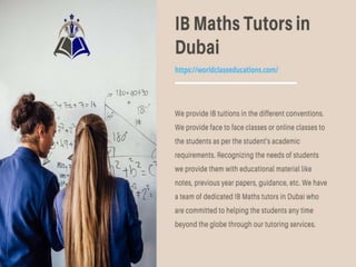 IB Maths Tutor in Dubai | PPT