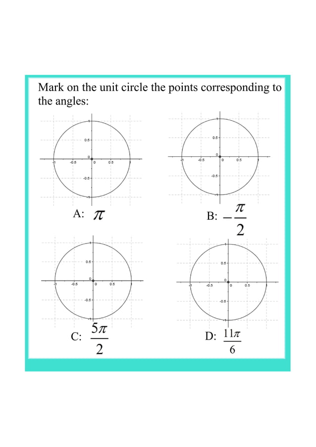 IB Maths unit circle | PDF