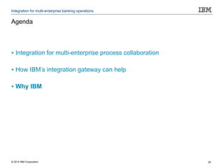 Ibm b2 b integration gateway banking deck v7 121114 | PPT