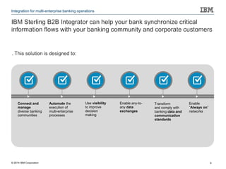 Ibm b2 b integration gateway banking deck v7 121114 | PPT