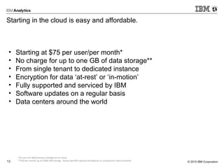 IBM Cognos Business Intelligence using dashDB | PPT