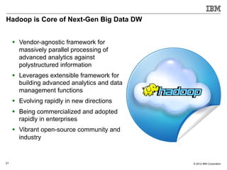 Ibm big data ibm marriage of hadoop and data warehousing | PDF