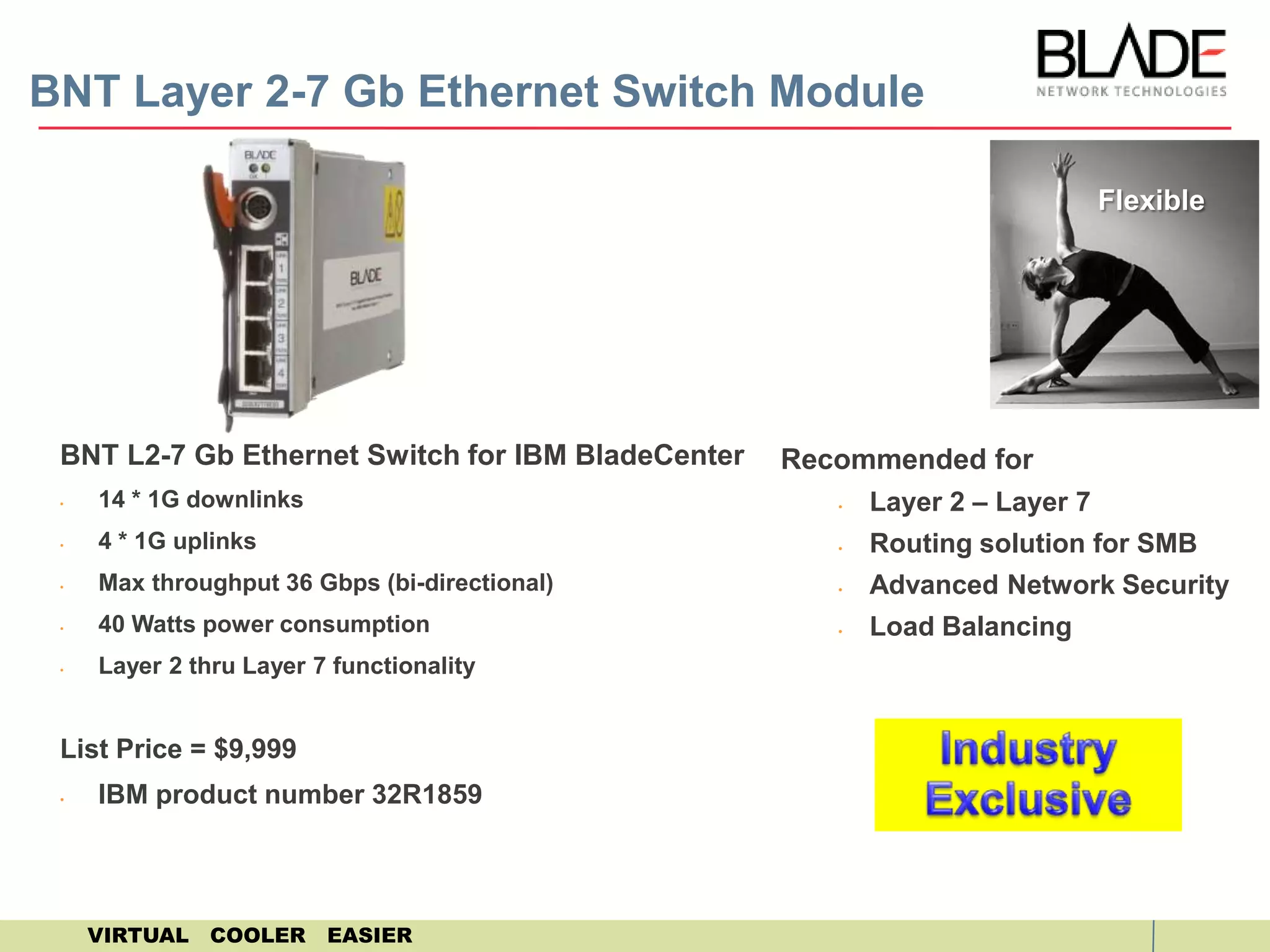 IBM BladeCenter Switches | PPTX