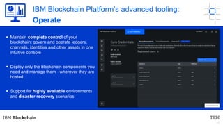Ibm blockchain platform explained | PDF