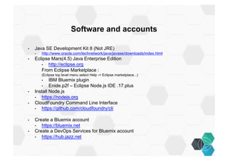 IBM Bluemix prerequisites | PDF
