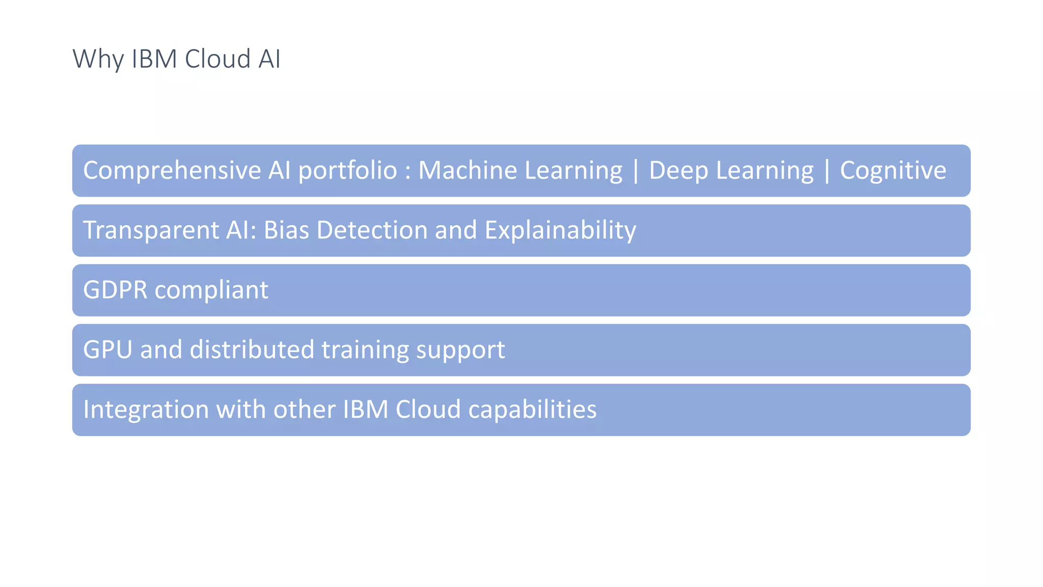 IBM Cloud Artificial Intelligence : A Comprehensive Overview | PPTX