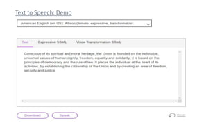 IBM Cloud Artificial Intelligence : A Comprehensive Overview | PPTX