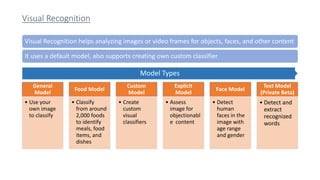 IBM Cloud Artificial Intelligence : A Comprehensive Overview | PPTX