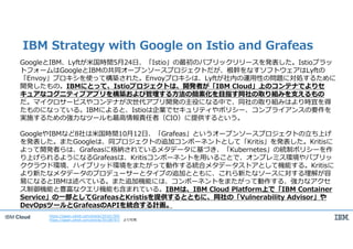 IBM cloud 冬の勉強会 google の視点も織り交ぜ理解するkubernetes , istio , grafeas とibm ...