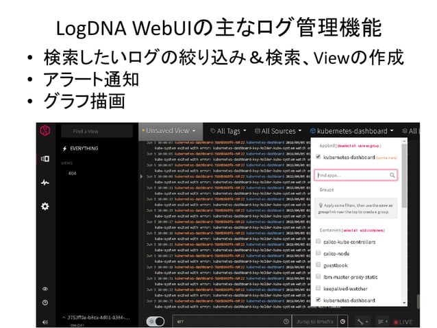 IBM Log Analysis with LogDNAを評価した話 | PPTX | Cloud Computing | Internet