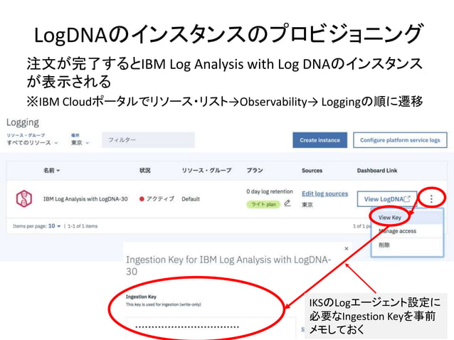 IBM Log Analysis with LogDNAを評価した話 | PPTX | Cloud Computing | Internet