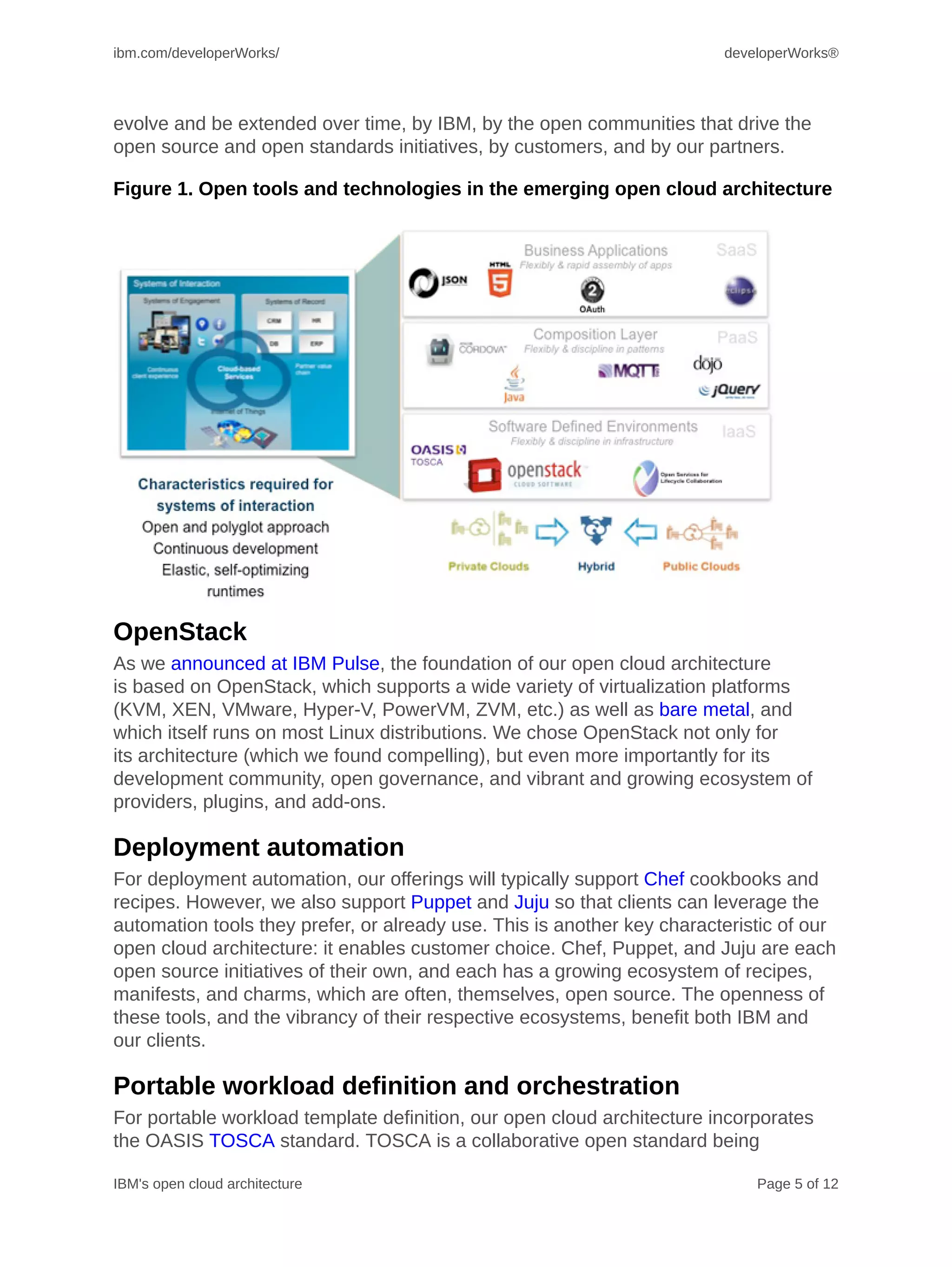 Ibm cloud open architecture | PDF