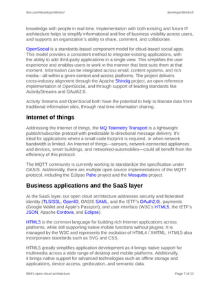 Ibm cloud open architecture | PDF