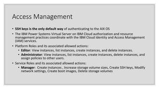 IBM Cloud PowerVS - AIX and IBM i on Cloud | PPT