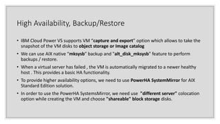 IBM Cloud PowerVS - AIX and IBM i on Cloud | PPT