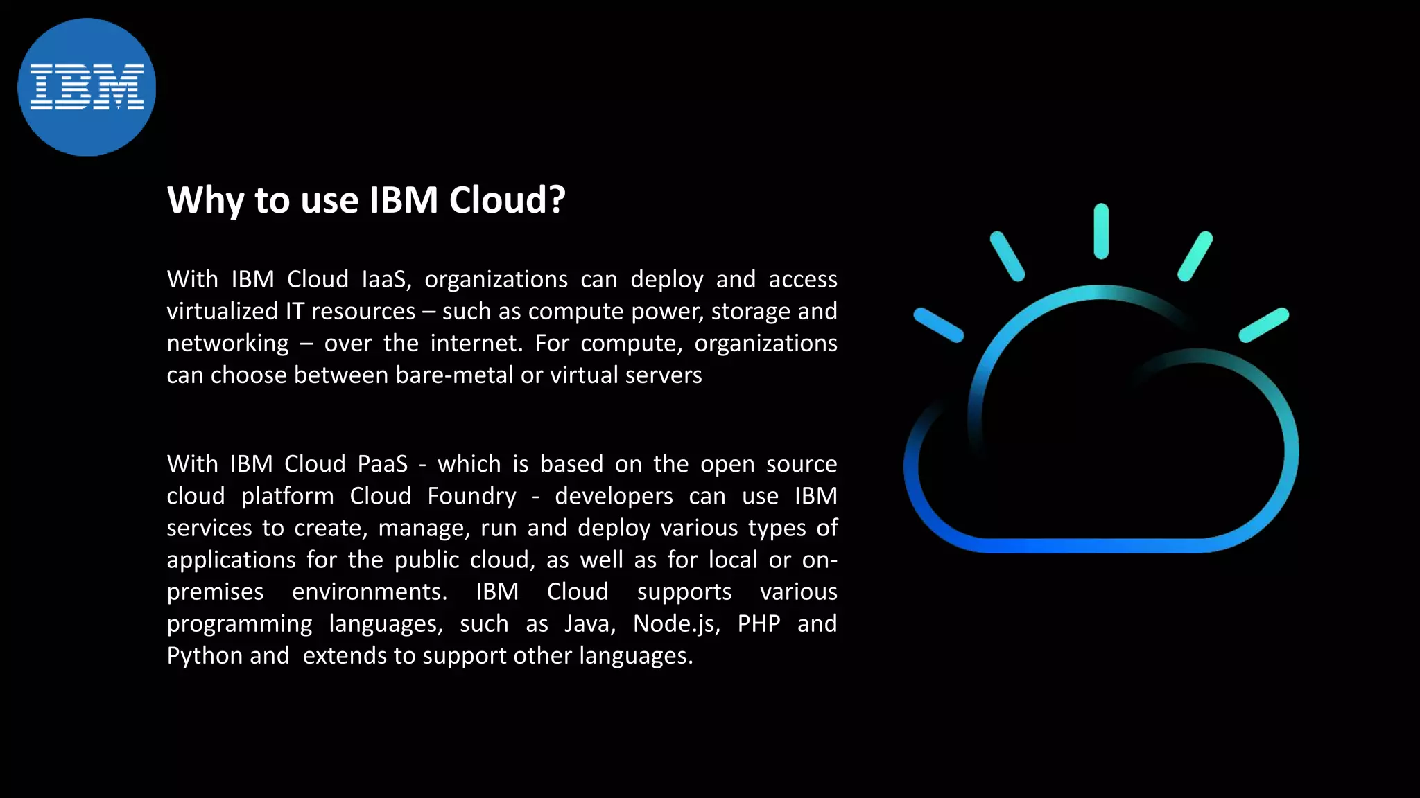 IBM Cloud Introduction | PPTX | Cloud Computing | Internet