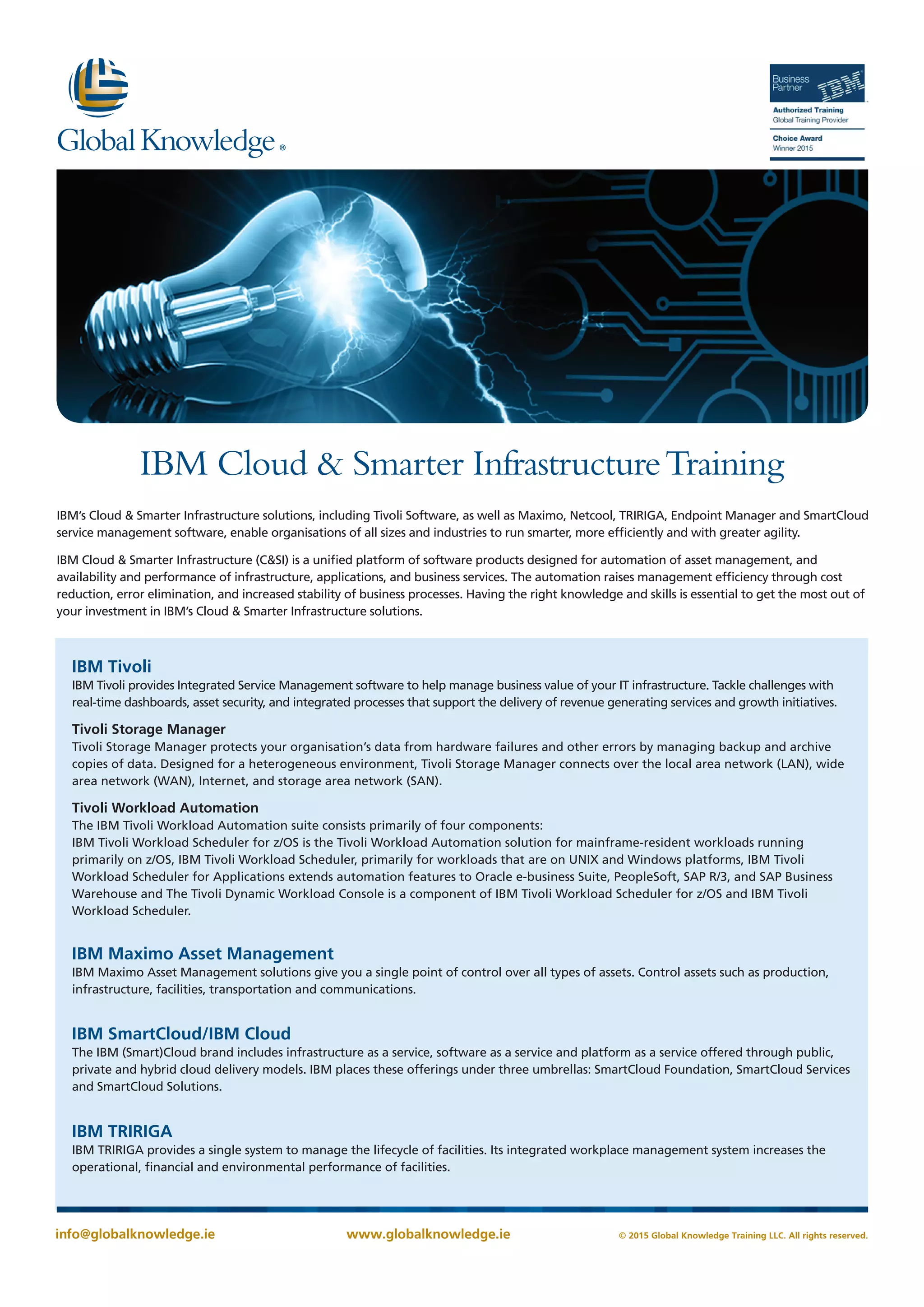 Ibm cloud & smart infrastructure | PDF