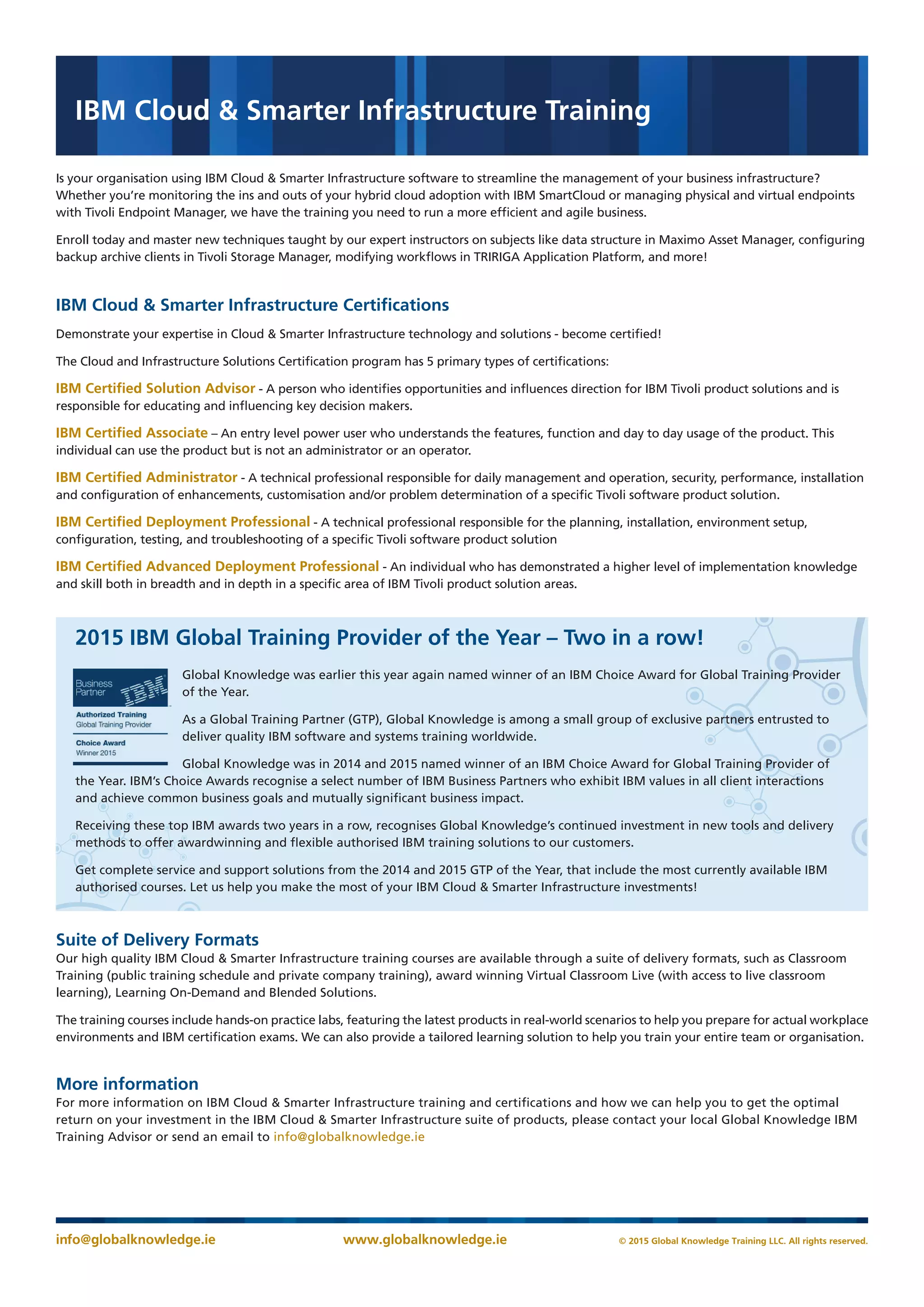 Ibm cloud & smart infrastructure | PDF