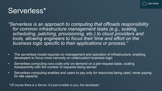IBM Cloud UCC Talk, 8th December 2020 - Cloud Native, Microservices, and Serverless | PPT