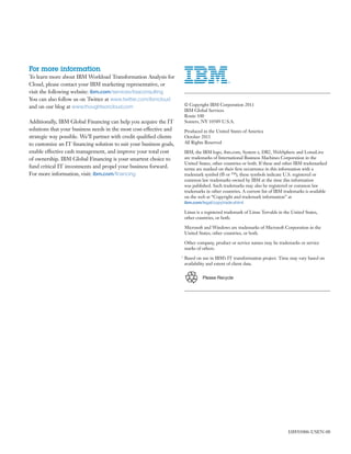 Ibm cloud wl aanalysis | PDF