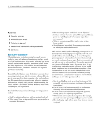 Ibm cloud wl aanalysis | PDF