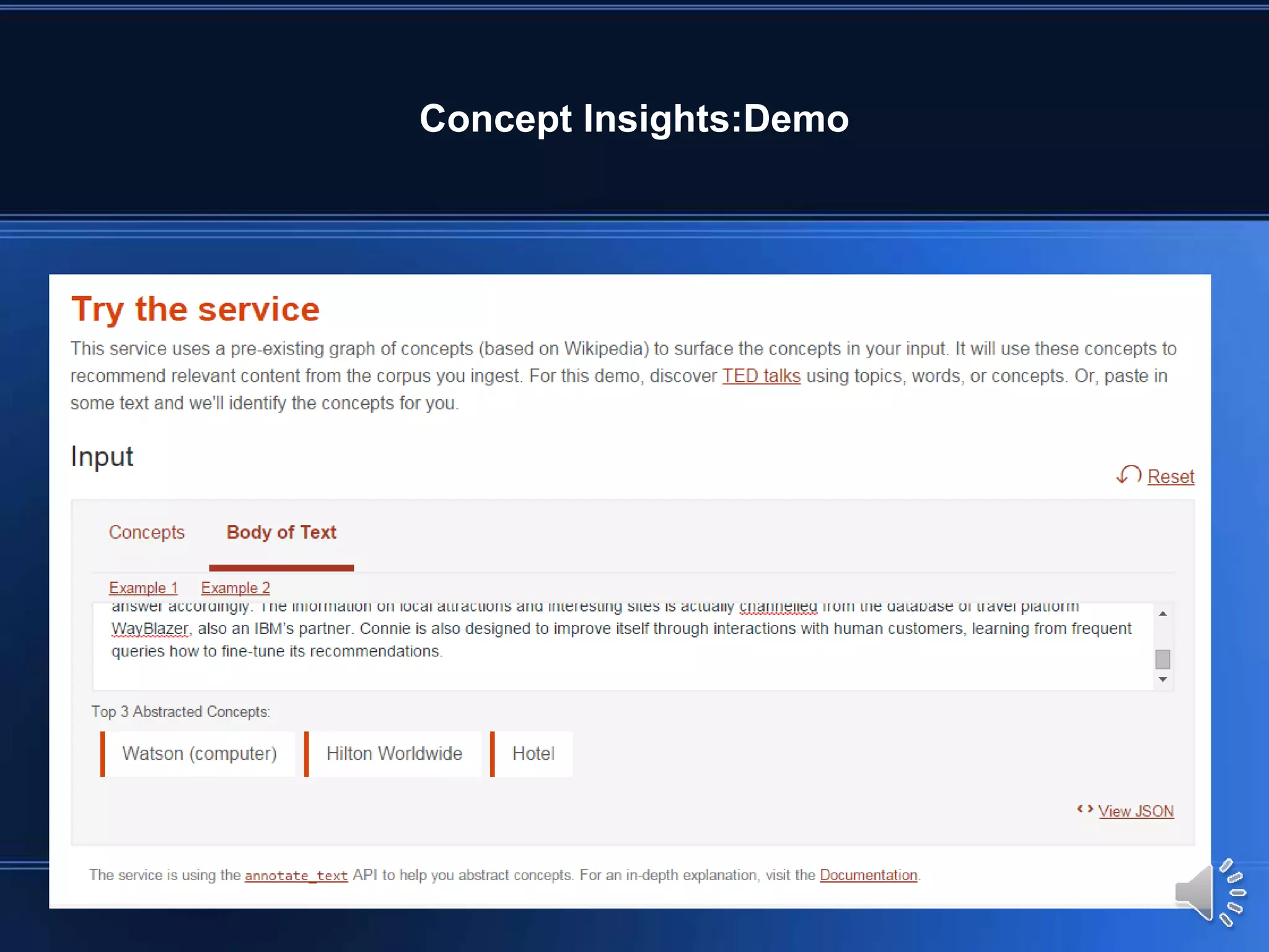 IBM cognitive service introduction | PPT
