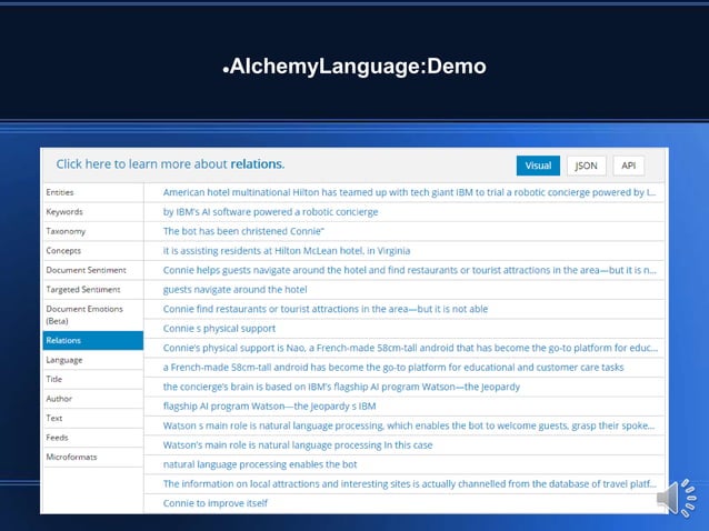 IBM cognitive service introduction | PPT