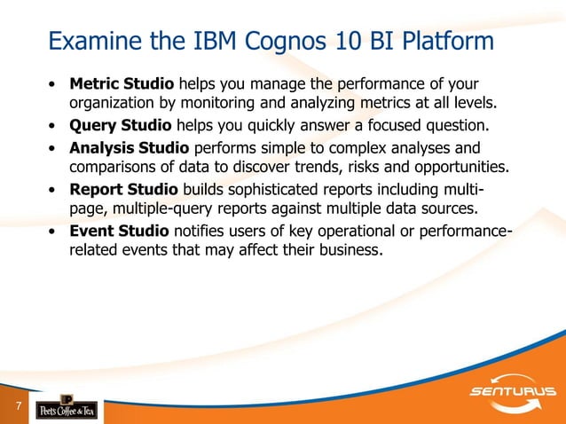 IBM Cognos 10.1 User Interface Tools Overview | PDF