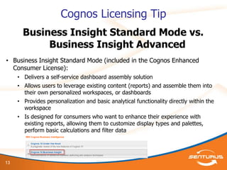 IBM Cognos Report Studio Version 10 Advanced Tips and Tricks | PPTX