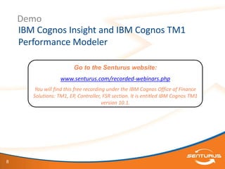 IBM Cognos TM1 Version 10.1 Demonstration and Financial Planning Best Practices Overview | PPTX