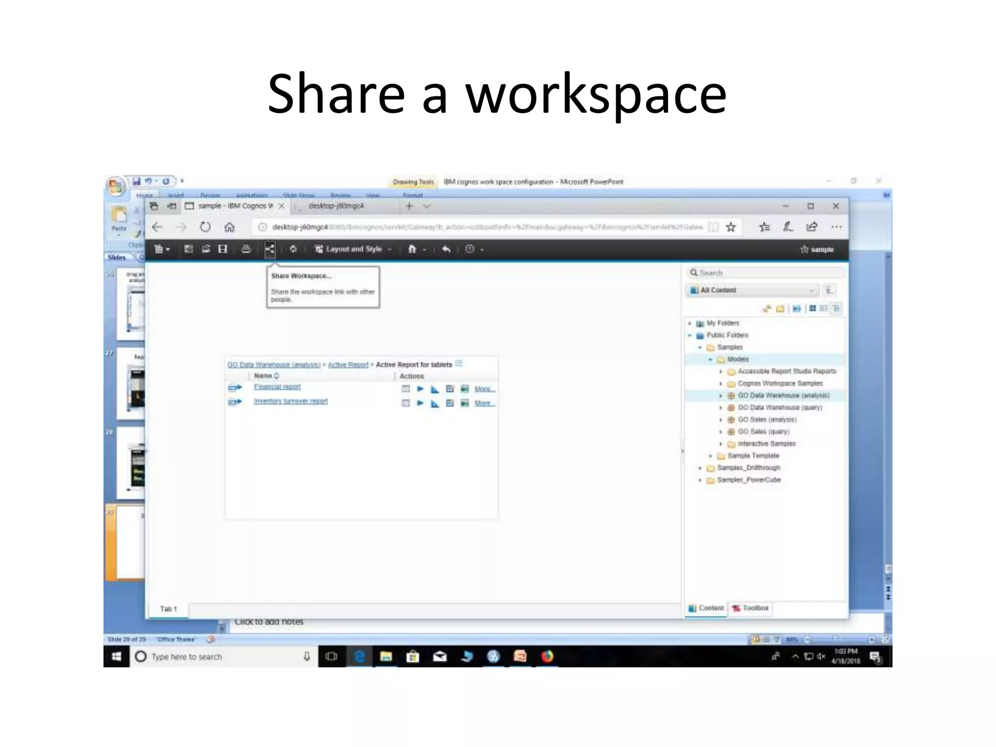 IBM cognos work space configuration.pptx