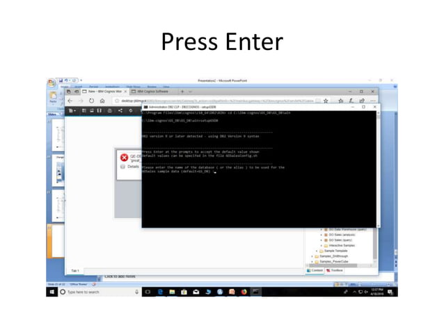 Ibm Cognos Work Space Configuration Pptx