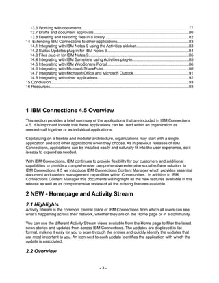 IBM Connections 4.5 Reviewer's Guide | PDF