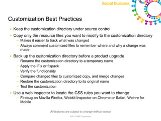 IBM Connections - Customizing and Extending | PPT