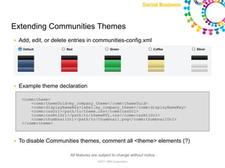 IBM Connections - Customizing and Extending | PPT