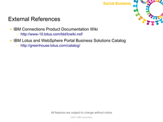IBM Connections - Customizing and Extending | PPT
