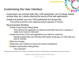 IBM Connections - Customizing and Extending | PPT