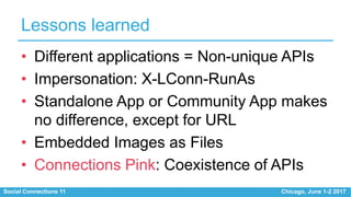 IBM Connections REST API Hip-Hop | PPTX