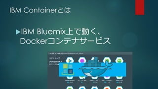 IBM Containers の紹介 | PPT
