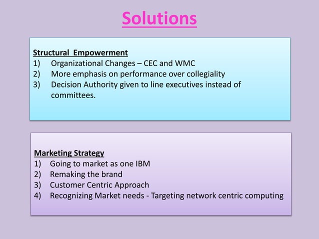 IBM Corporation Turnaround Case study | PPTX