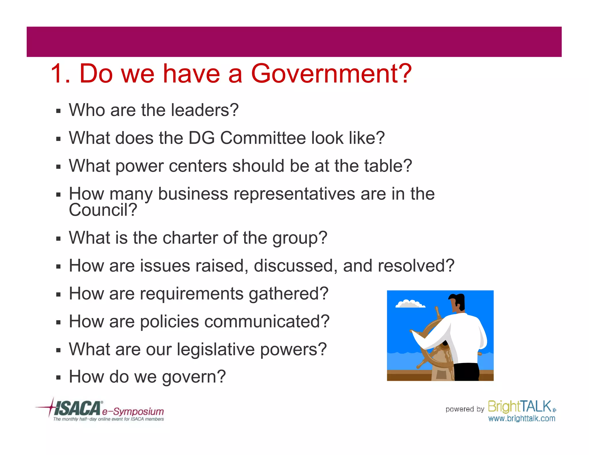 Ibm data governance framework | PPT