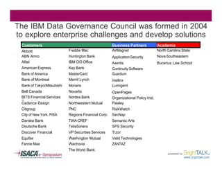 Ibm data governance framework | PDF